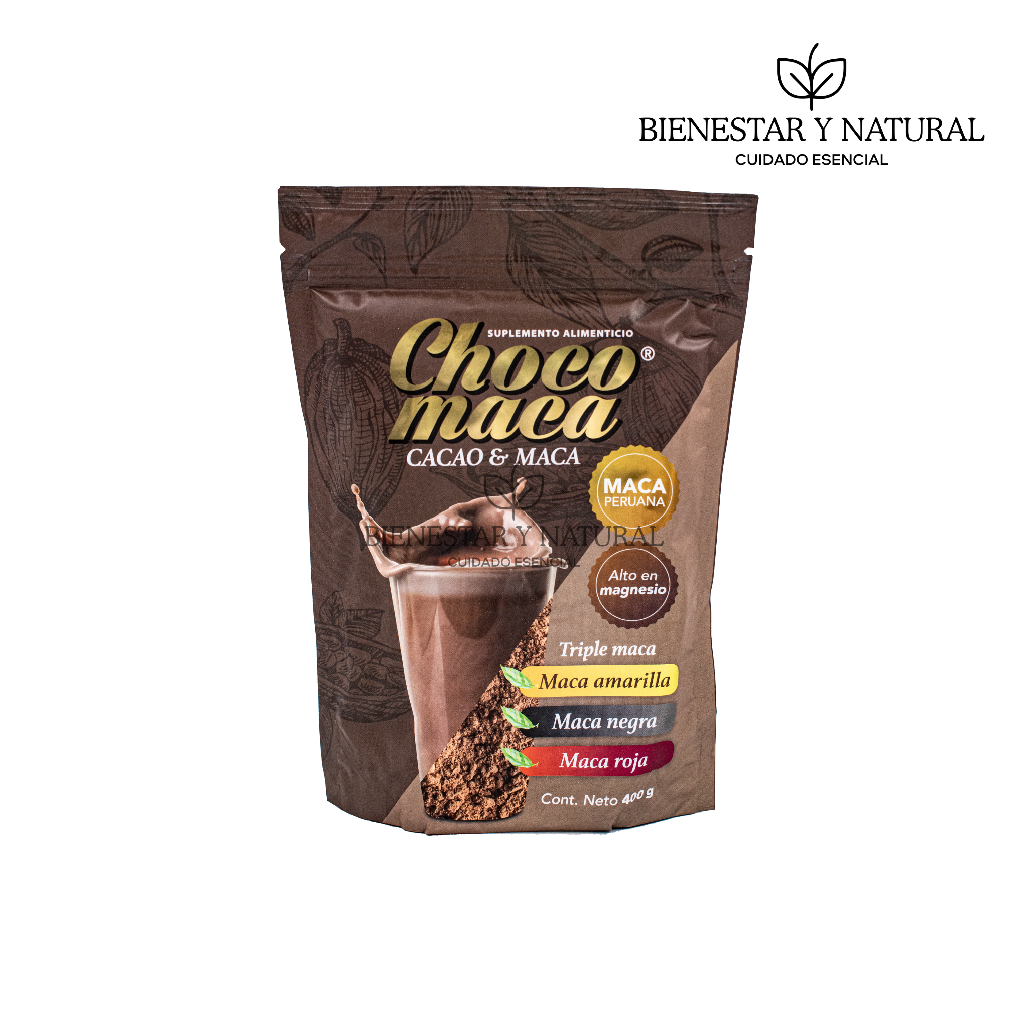 Choco Maca Cont. 400g – Bienestar y Natural